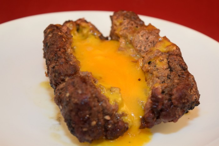 Stuffed Burger Dogs - Date Night Doins BBQ For Two