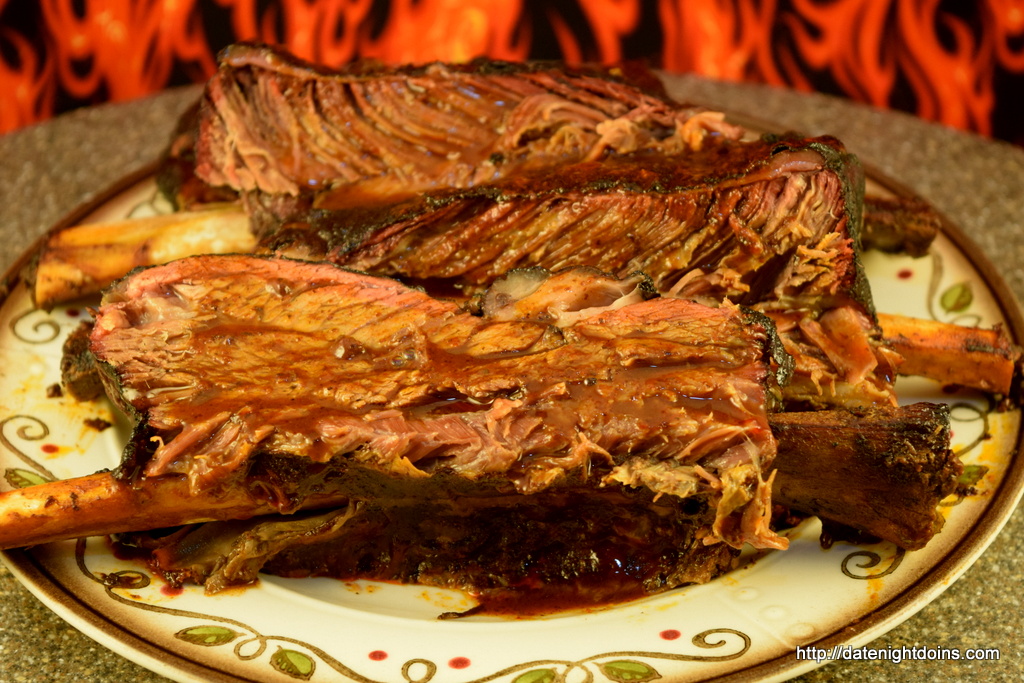 Cocoa Chili Beef Ribs - Date Night Doins BBQ For Two