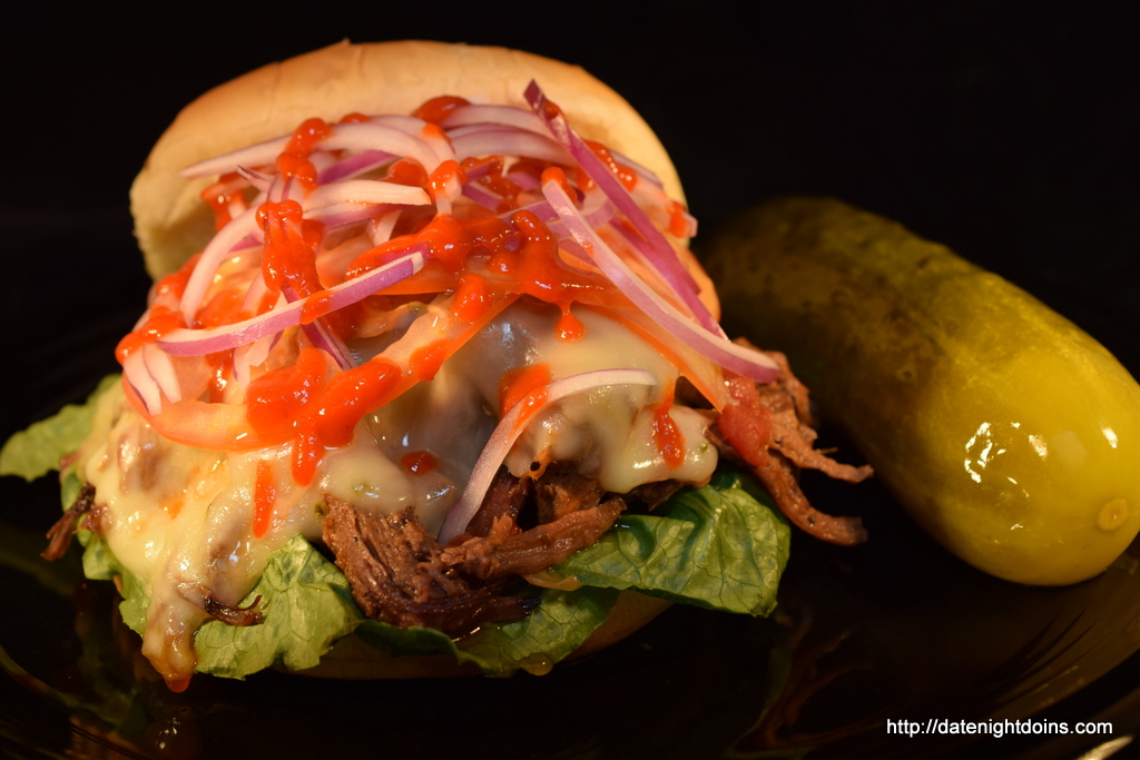 Sriracha Burger - Date Night Doins BBQ For Two
