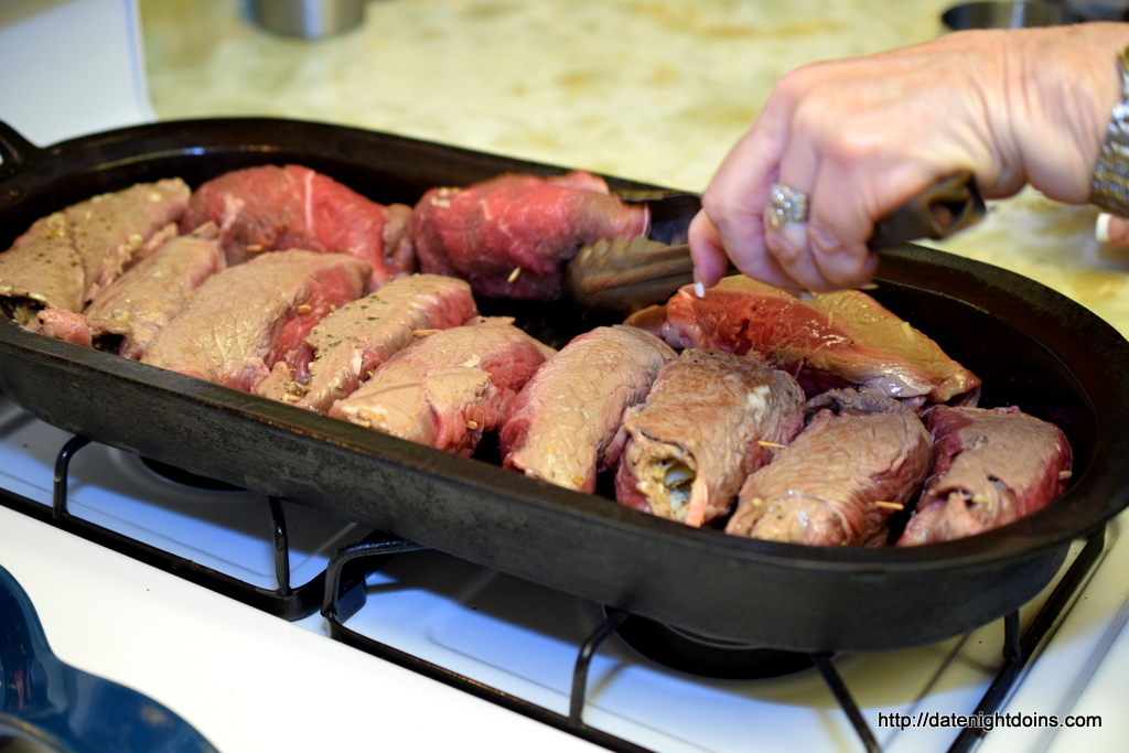 Stuffed Italian Beef Braciole - Date Night Doins BBQ For Two
