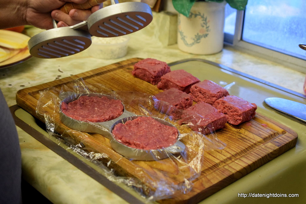 Blue Bison Burgers - Date Night Doins BBQ For Two