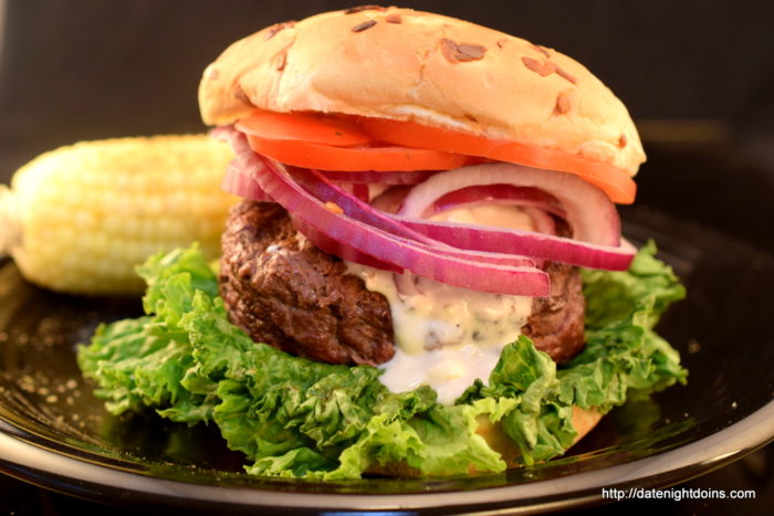 Blue Bison Burgers - Date Night Doins BBQ For Two