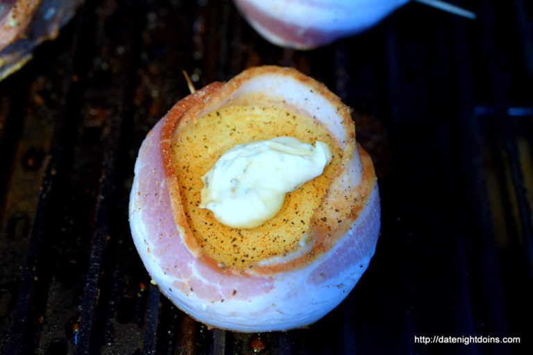 Bacon Wrapped Sweet Onion Slabs - Date Night Doins BBQ For Two