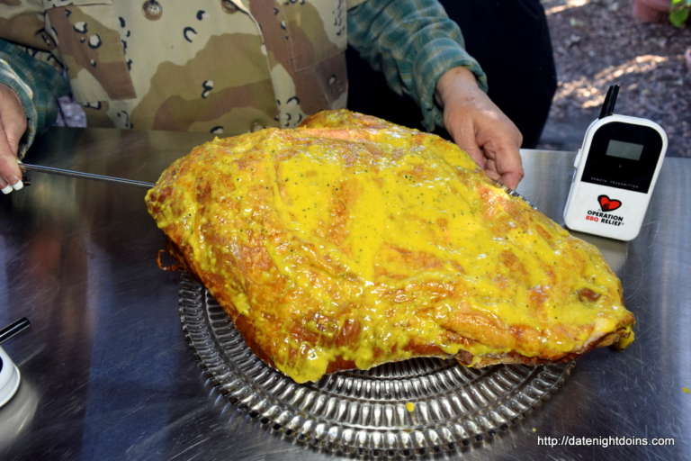 Texas Mustard Glazed Ham - Date Night Doins BBQ For Two