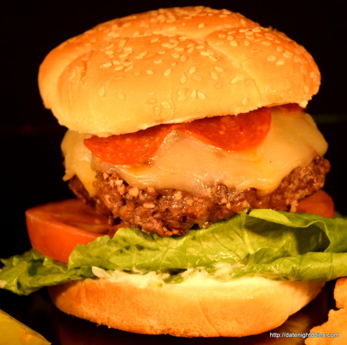 Pizza Burgers - Date Night Doins BBQ For Two