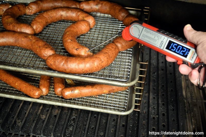 Homemade German Knackwurst - Date Night Doins BBQ For Two